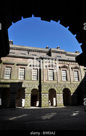 The courtyard at Lyme Hall, Lyme Park, Cheshire UK. (70 Stock Photo - Alamy