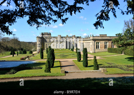 Picture shows Lyme Hall and gardens which is in Lyme Park cheshire on ...