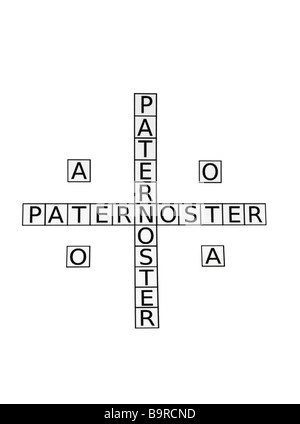 Paternoster with Alpha and Omega in the Shape of a Cross Stock Photo ...