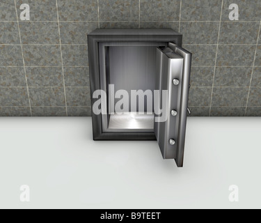 An image of an open empty safe Stock Photo - Alamy