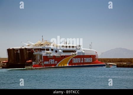 boat ferry spain Tarifa Tangier Strait Gibraltar Stock Photo - Alamy