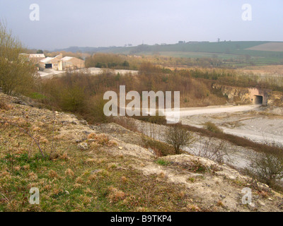 Lea Quarry at Wenlock Edge, near Much Wenlock, Shropshire, England ...