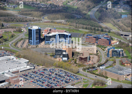 An aerial view of the Shropshire town of Telford Stock Photo - Alamy