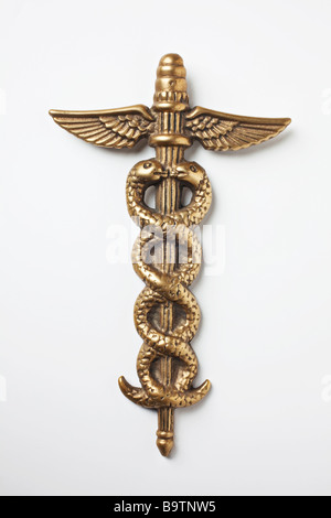 Prescription medicine and caduceus Stock Photo - Alamy