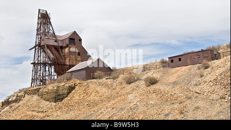 Colorado Goldfield old abandoned Theresa Mine buildings Stock Photo - Alamy