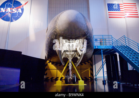 Life size model of a Challenger space shuttle inside the NASA space ...