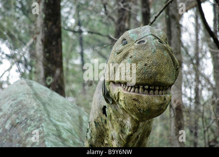 Head of a Neglected Statue of a Brontosaurus dinosaur Stock Photo - Alamy