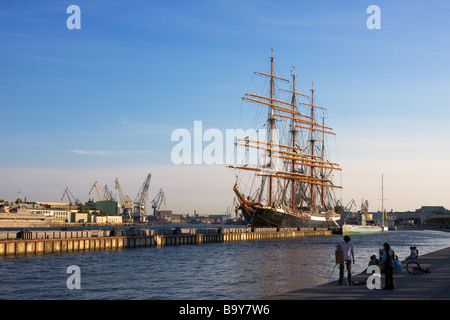 4 masted steel barque Sedov (the largest traditional sailing ship in ...