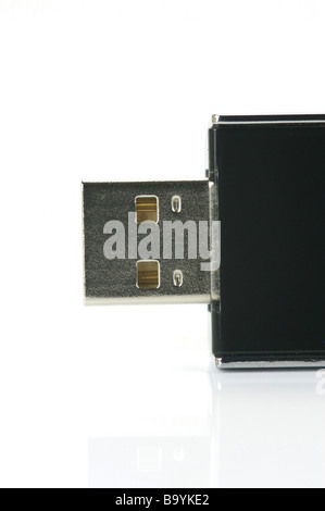 USB memory stick isolated against a white background Stock Photo - Alamy
