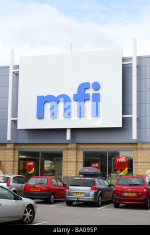MFI store on retail park closed down & empty name is reflected in the ...