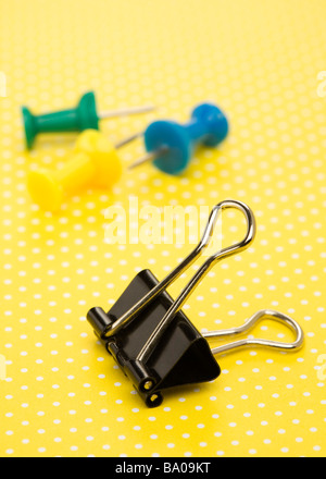 Close-up of Push Paper Clip Stock Photo - Alamy