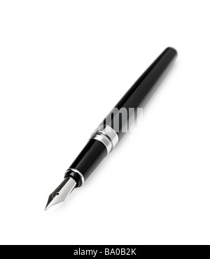 Fountain writing pen on a white background Stock Photo - Alamy