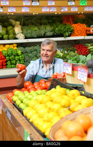 Retail Store Supermarket Manager. Grocery Food Inventory Stock Photo ...