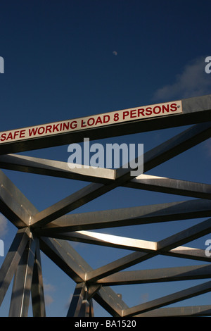 metal walkway Newlyn Harbour Cornwall UK Stock Photo - Alamy