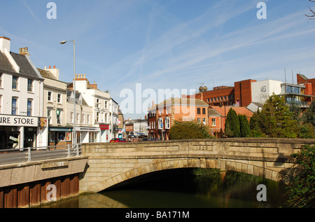 Spalding town centre Lincolnshire UK England shops shopping high street ...