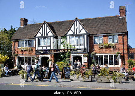 The Crown pub, High Street, Egham, Surrey, England, United Kingdom ...