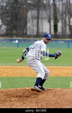 Pitcher Winding Up Stock Photo - Alamy