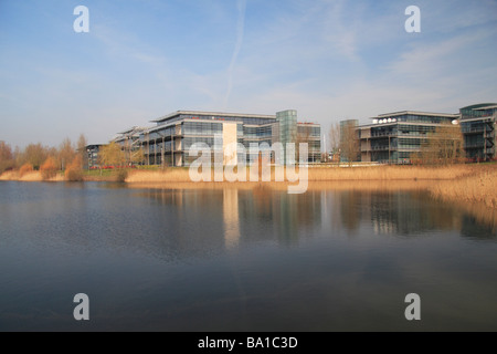 Bedfont Lakes Country Park from The Mote, Bedfont, London Borough of ...