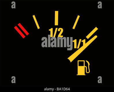 sensor of full tank of benzine Stock Photo - Alamy