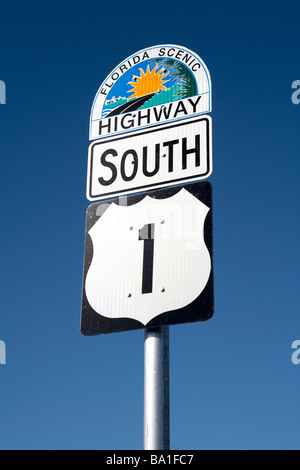 US 1 US1 US 1 Florida Keys highway roads Stock Photo - Alamy