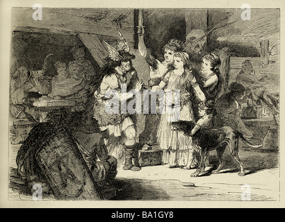 ancient world, Germanic Peoples, people, "Germanic motherliness", wood ...