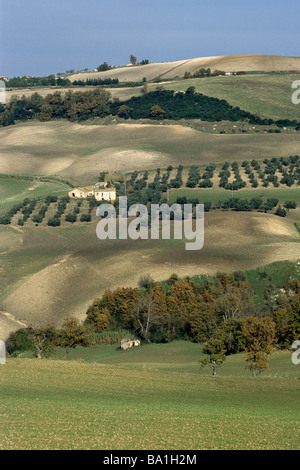 Rural landscape of region Molise in center Italy, the little villages ...