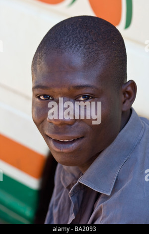 Bamako, Mali, Young Malian Man Working as a Nighttime Security Guard ...