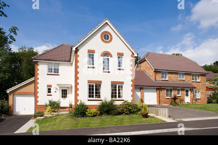 Modern detached house Kent England Stock Photo - Alamy