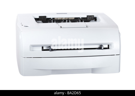 Gray laser printer with clipping path isolated on white background ...