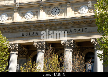 Madrid stock exchange BME Madrid Spain Stock Photo - Alamy