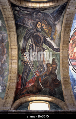Jose Clemente Orozco mural "The Man of Fire" in the main chapel of the ...