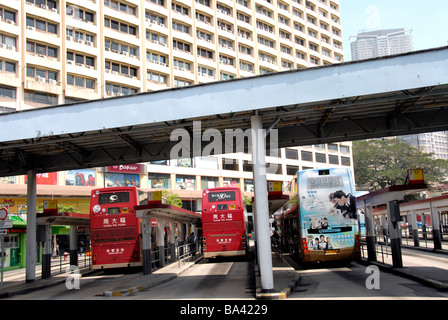 Hong Kong bus terminal Kowloon Stock Photo - Alamy