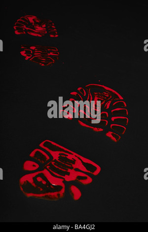 Track shoe-marks bloody tracks humanly shoes man-shoe shoe-brine blood ...