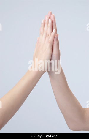 Two Hands Pressed Together in Prayer Position. Action for Prayer Stock ...