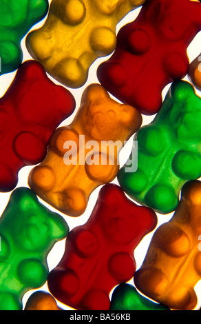 Jelly Babies in a rows Stock Photo - Alamy