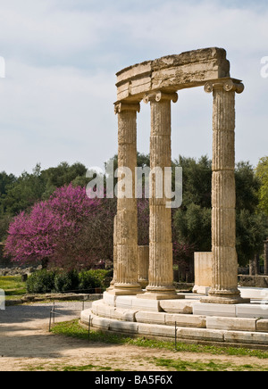 Olympia, Peloponnese, Greece. Ancient Olympia. The Philippeion, 4th ...