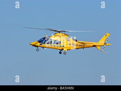 Warwickshire air ambulance Stock Photo - Alamy