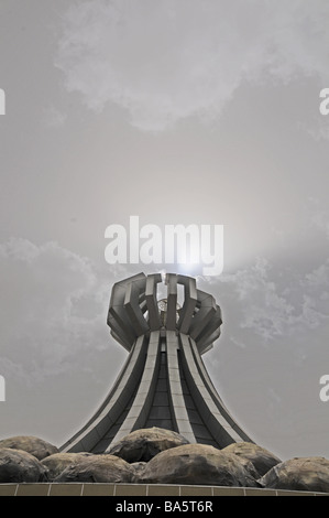 A monument commemorating the 1988 chemical gas attack on Halabja by ...