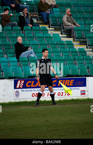 Linesman, football linesman, referee's assistant Stock Photo - Alamy