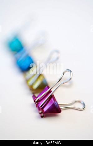Multi-Colored Bulldog Clips Stock Photo - Alamy