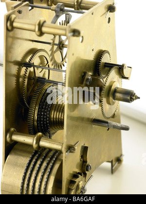 English fusee clock movement Stock Photo - Alamy