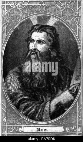 Moses, biblical figure, prophet and religious leader, the miracle of ...