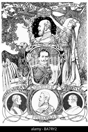 The Proclamation of the German Emperor, German Empire, 18 January 1871 ...