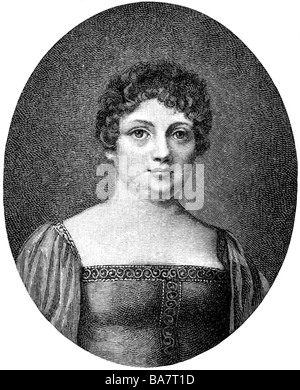 Goethe, Christiane von, 1.6.1765 - 6.6.1816, wife of Johann Wolfgang ...