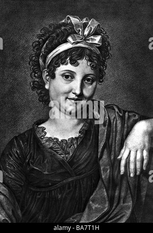 Vulpius, Christiane, 1.6.1765 - 6.6.1816, wife of Johann Wolfgang von ...