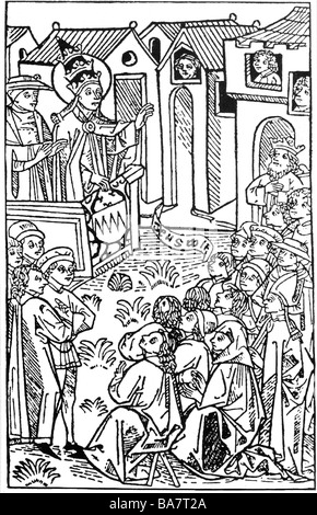 Pope Urban II calling the First Crusade at the Council of Clermont ...