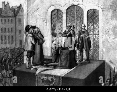 The beheading of King Charles I (1600 – 1649) was scheduled for Tuesday ...