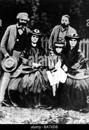 Karl Marx with his daughter Jenny circa 1870 Stock Photo - Alamy