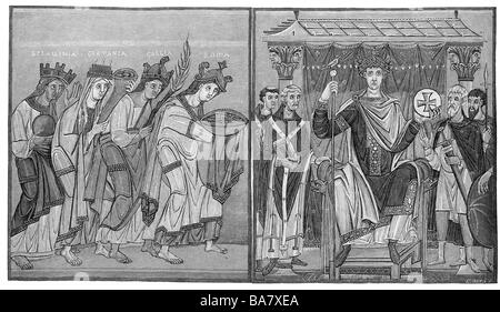 Emperor Otto III on his throne. Otto III (980 – 23 January 1002), a ...