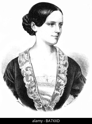 Fanny Elssler (1810-1884) , ballerina, full-length portrait, seated at ...